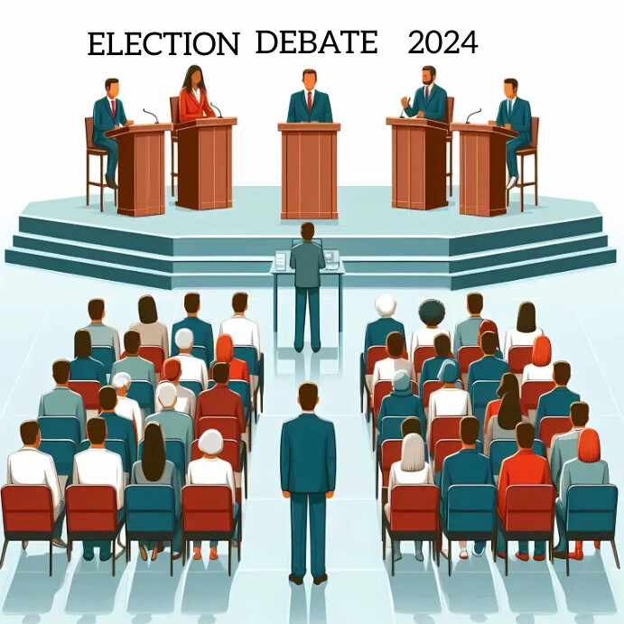 Plantilla de Debate Poster Design | PosterMyWall