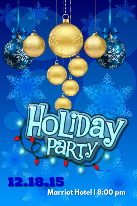 Holiday party Template | PosterMyWall