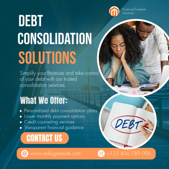 Copy of Debt Consolidation Services Poster Template | PosterMyWall