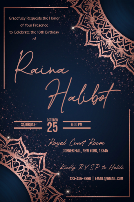 Debut Invitation Card Template | PosterMyWall