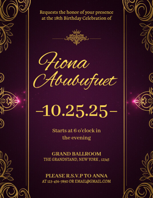 Debut Invitation Template | PosterMyWall