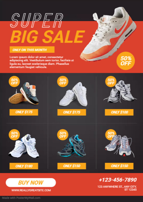 Shoes Product Flyer | PosterMyWall