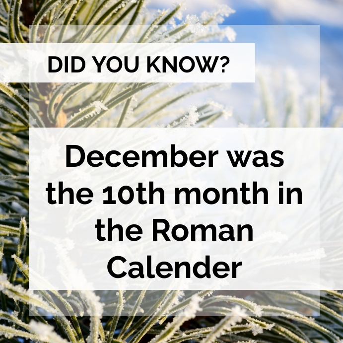 December 10th Roman Month Template | PosterMyWall