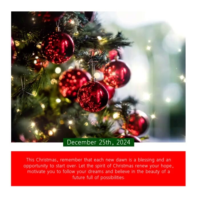 December 25th christmas video Template | PosterMyWall