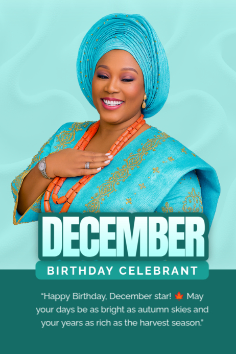 Copy of December birthday | PosterMyWall
