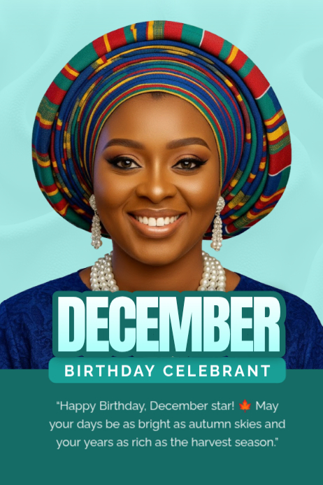 December birthday Template | PosterMyWall