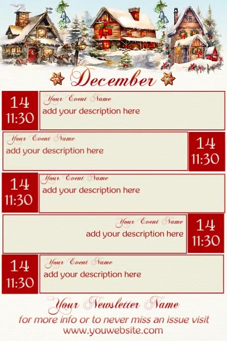 December Calendar by Paula, by Paula, Christmas Theme, Christmas houses ...