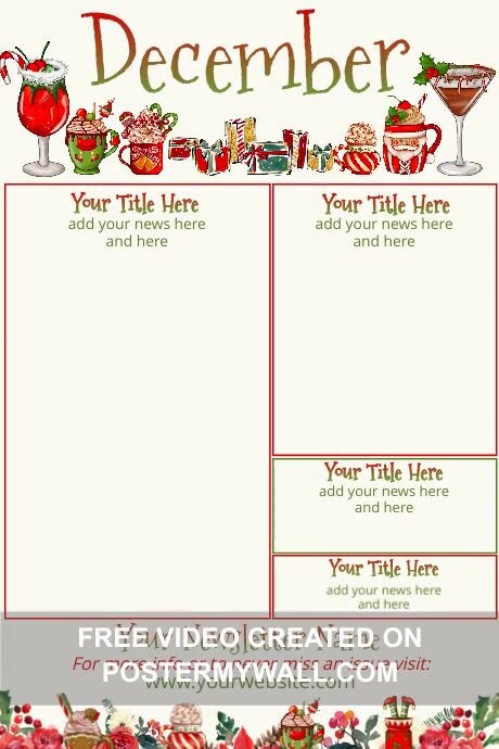 December Calendar Template | PosterMyWall