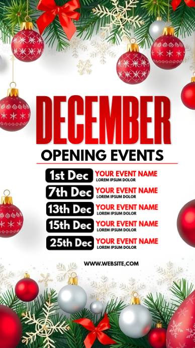 december calendar Template | PosterMyWall