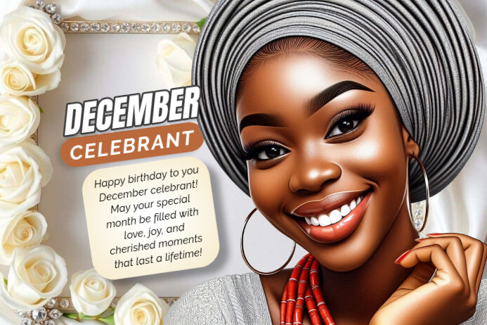 Modèle December celebrant | PosterMyWall
