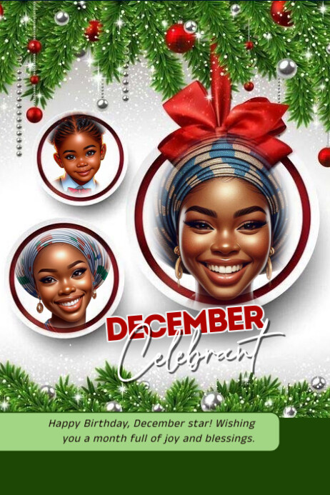 December celebrant Template | PosterMyWall