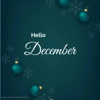 Hello December Instagram post template free | PosterMyWall