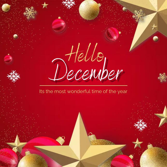 Plantilla de December | PosterMyWall