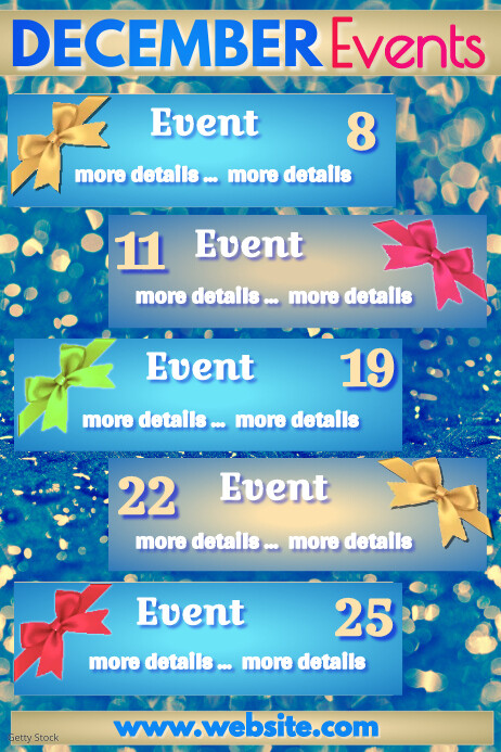 December Events Poster Template | PosterMyWall