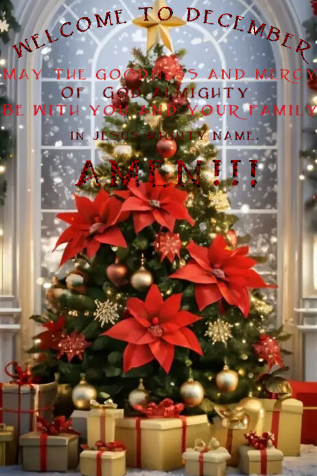 December greetings Template | PosterMyWall