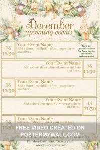 December Calendar Template | PosterMyWall