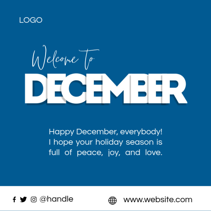 December New Month (2) Template | PosterMyWall