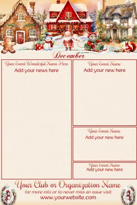 December Newsletter by Paula Template | PosterMyWall