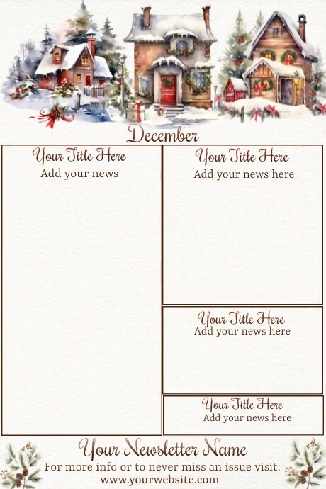 December Newsletter by Paula Template | PosterMyWall