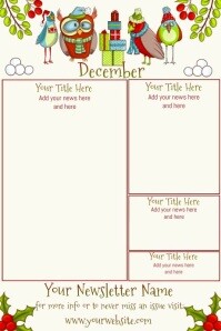 December Newsletter by Paula Template | PosterMyWall