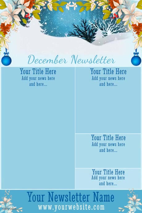 December Newsletter by Paula Template | PosterMyWall
