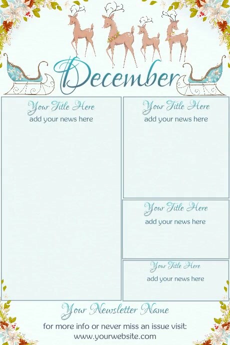 December Newsletter by Paula Template | PosterMyWall