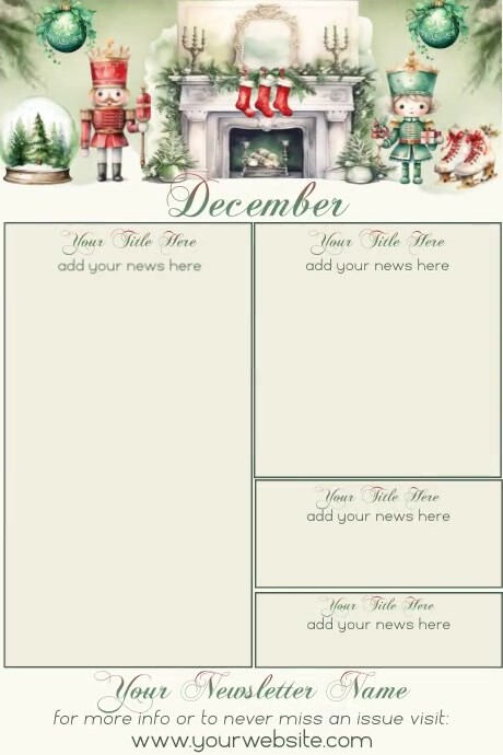 December Newsletter by Paula Template | PosterMyWall