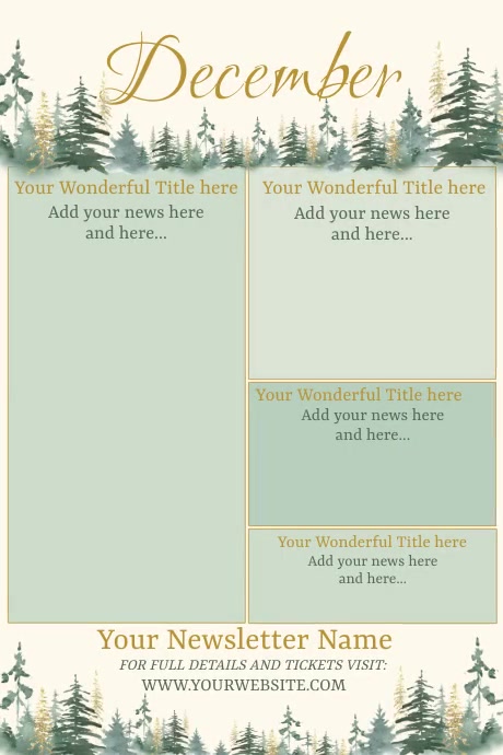 December Video Newsletter Template | PosterMyWall