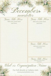 December Newsletter Template | PosterMyWall