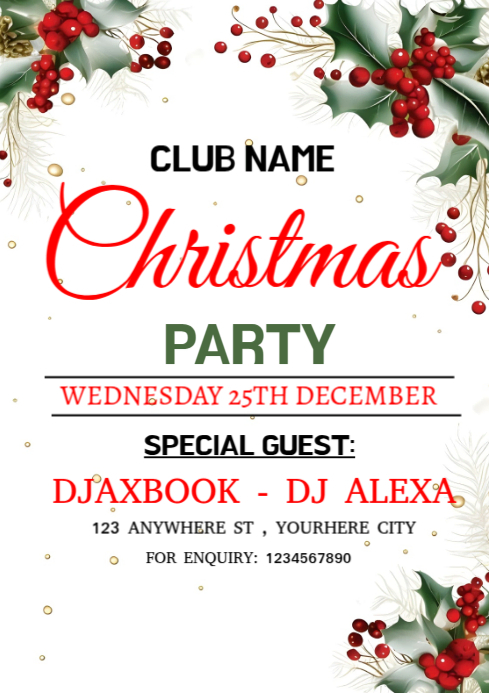 Plantilla de December Party Invitation | PosterMyWall