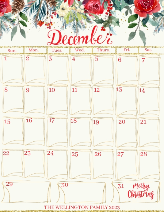 Copy of December Personal To-Do Calendar | PosterMyWall