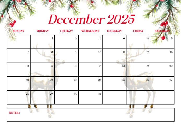 December Planner A4 Template | PosterMyWall