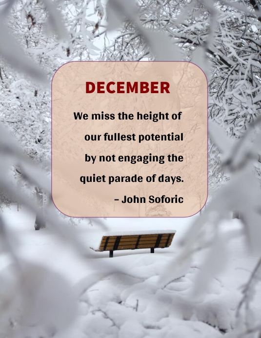 December poster Quote Template | PosterMyWall