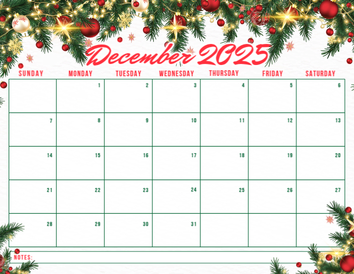 Modèle December Schedule Flyer | PosterMyWall