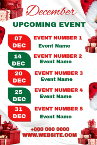 December Upcoming Event Pinterest Graphic Template | PosterMyWall