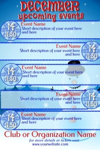 December events flyer Template | PosterMyWall