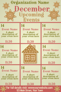 December events flyer Template | PosterMyWall