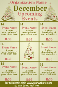 December events flyer Template | PosterMyWall