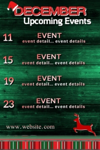 December Upcoming Events Template | PosterMyWall
