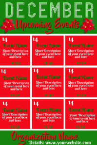 December Upcoming Events Template | PosterMyWall
