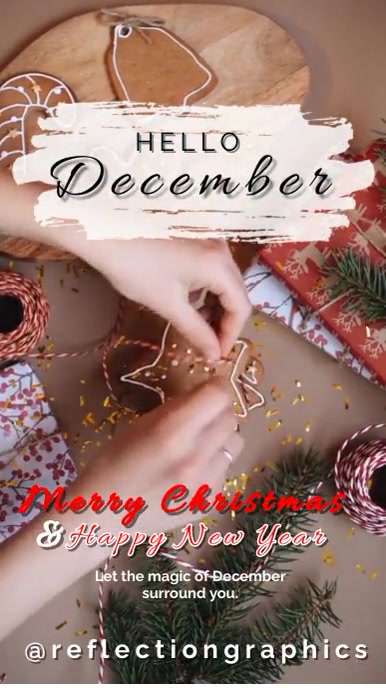 December video template design | PosterMyWall