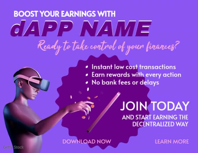 Decentralized Apps Ad Flyer Template | PosterMyWall