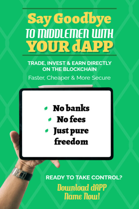 Decentralized Apps Ad Poster Template | PosterMyWall