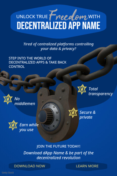 Decentralized Apps Advert Poster Template | PosterMyWall