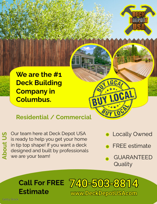 Deck Company Flyer Template | PosterMyWall