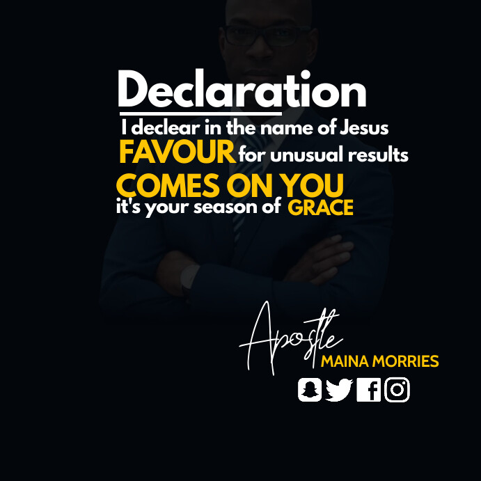 Declaration flyer Template | PosterMyWall