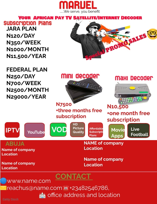 Modèle Decoder/Tv subscription | PosterMyWall