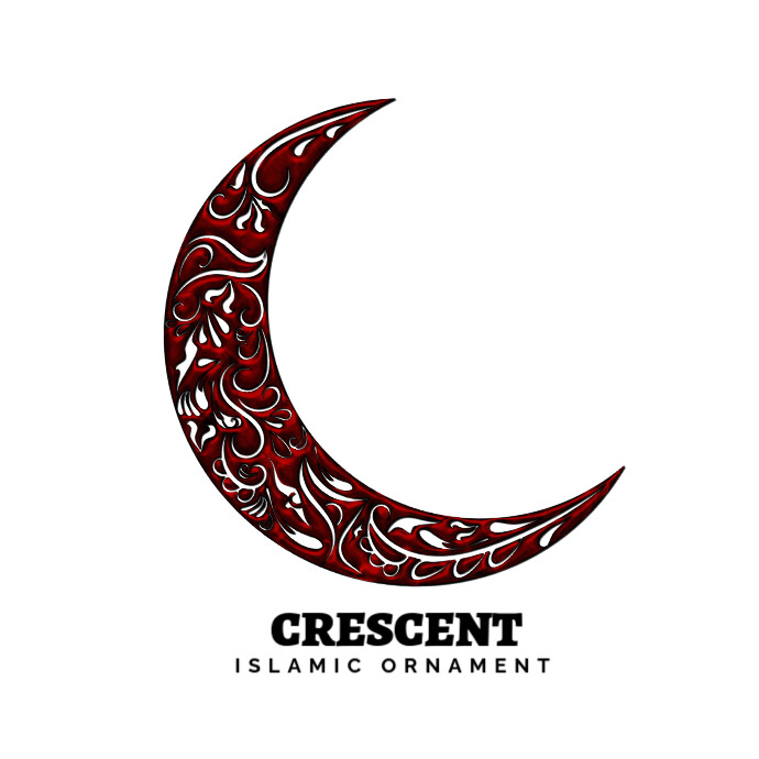 Decorated Crescent Ornament Logo Template | PosterMyWall