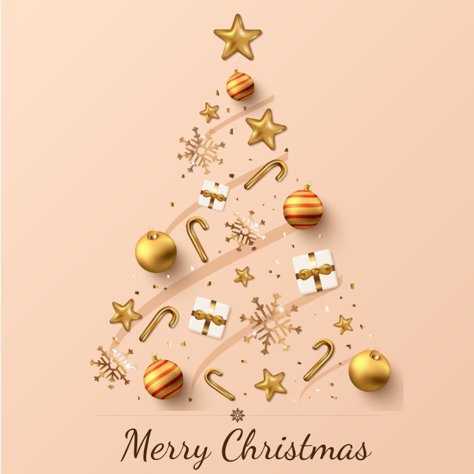 Decoration Christmas Tree Template | PosterMyWall