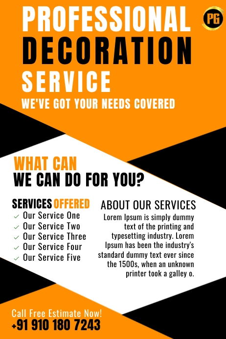 Plantilla de Decoration ideas | PosterMyWall